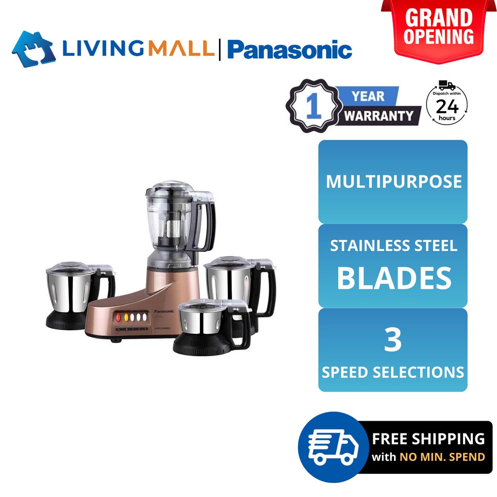 Panasonic MX-AC400 Mixer Grinder 4 Jars (1000W) MX-AC400TSK Fruit ...