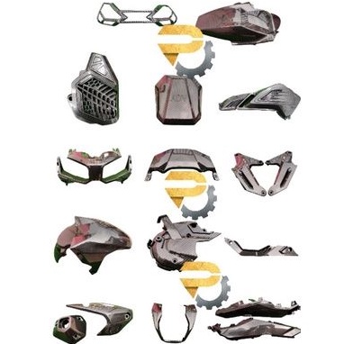 Honda Adv full set carbon set part adv150 | Shopee Malaysia