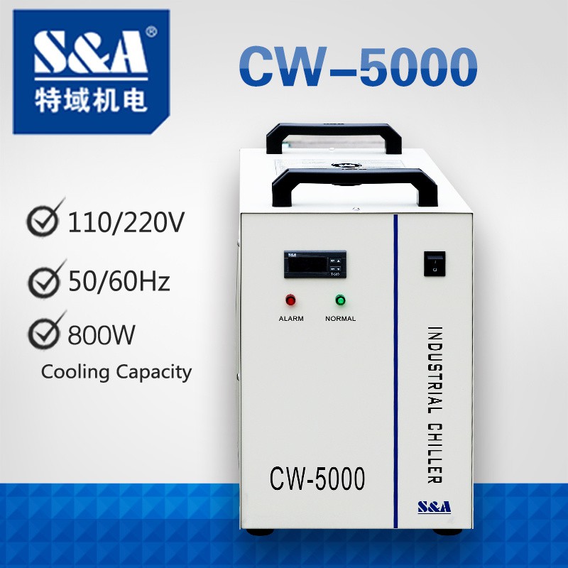 CW3000 CW5000 5202 Industrial Water Cooler Chiller for CO2 Laser Cutter ...
