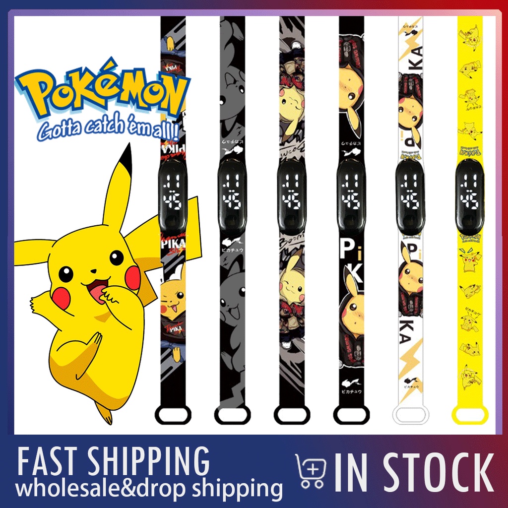 [Wholesale] Pokemon Pikachu Children's Electronic Watch/Cartoon LED ...