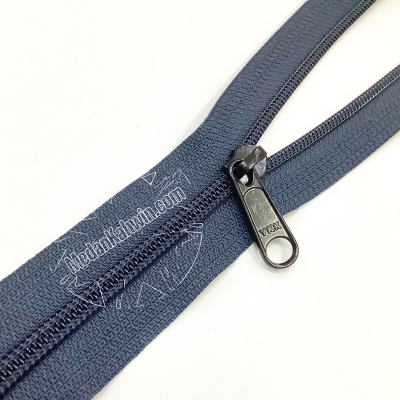 #BJ202005 (meter) Zip Potong YKK Nylon Saiz #5 YKK Zipper dgn Kepala Zipper Head @ 37 Pilihan ...