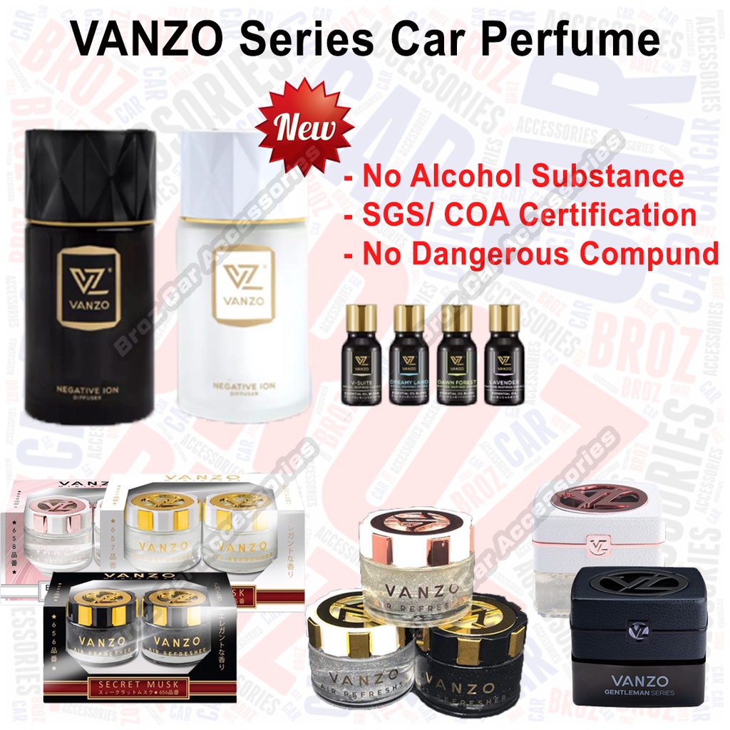 👑VANZO Series Car Perfume Air Freshener Negative Ion Aroma Diffuser ...