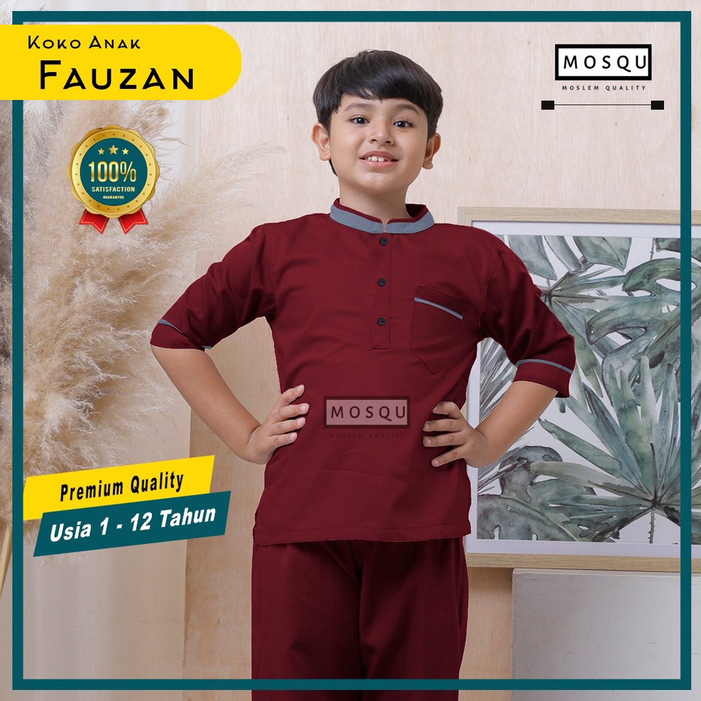 Koko Shirt for 12 Year Old Boys Fauzan Model Muslim Clothes for Boys ...