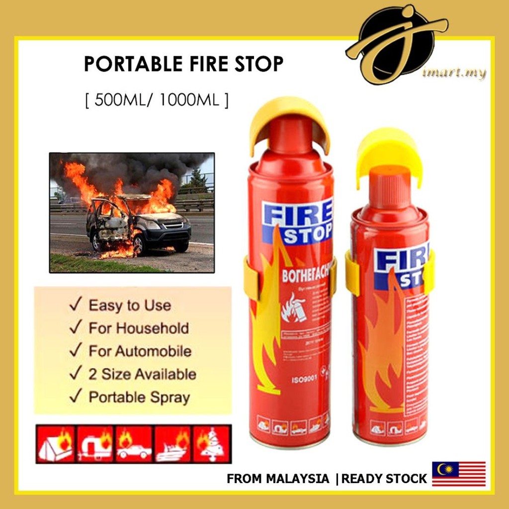 Mini Portable Fire Extinguisher Fire Stop/Pemadam Api Mini Serbaguna ...