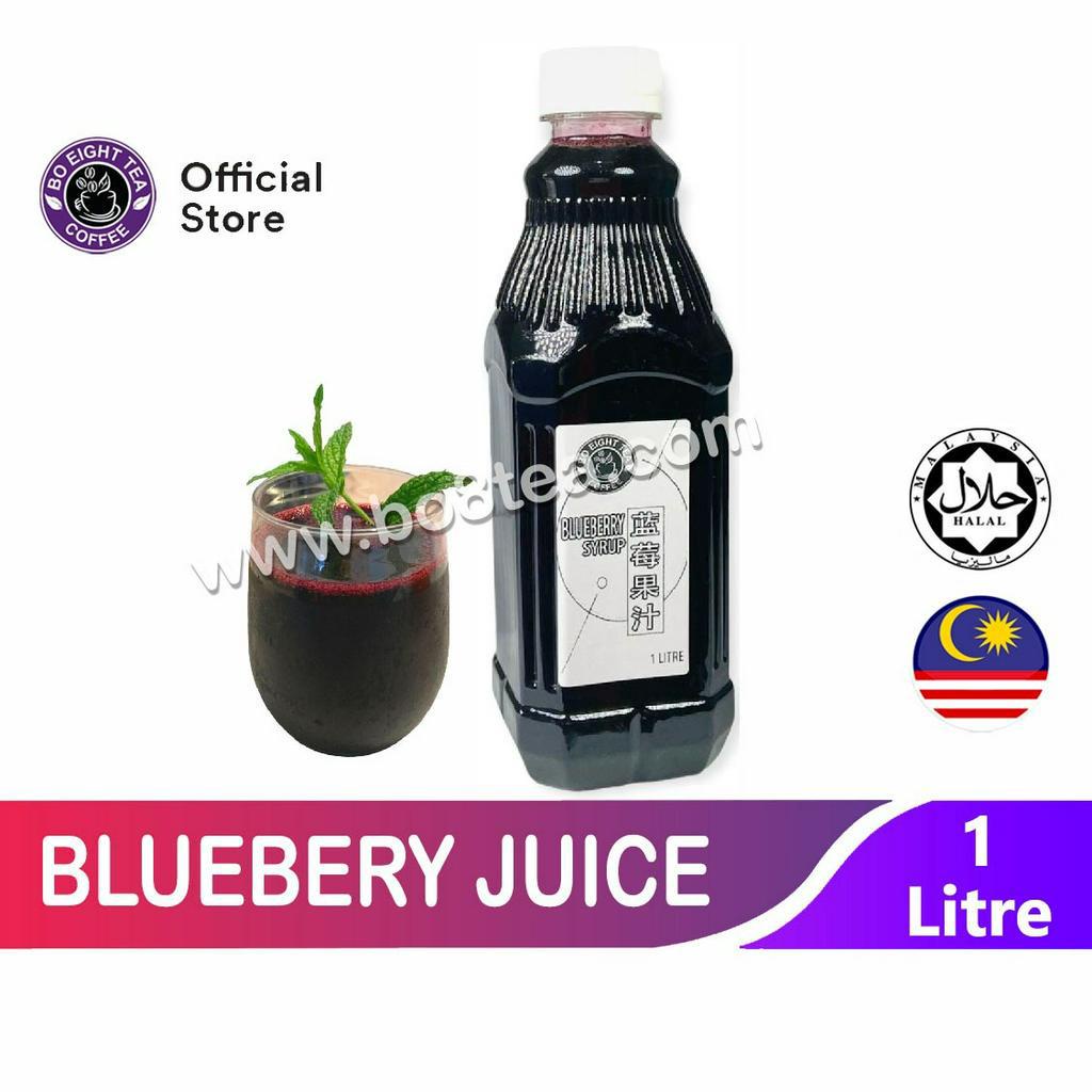 BLUEBERRY SYRUP 1L TAIWAN 博霸蓝莓浓缩果汁 Jus Markisa Pekat/Juice Concentrate/Cordial/ Sirap/Ice ...