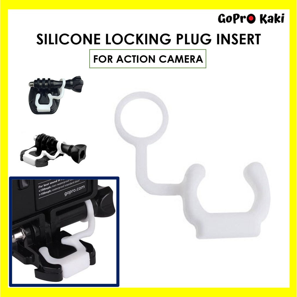 Anti Vibration Quick Release Rubber Silicone Locking Plug For GoPro ...