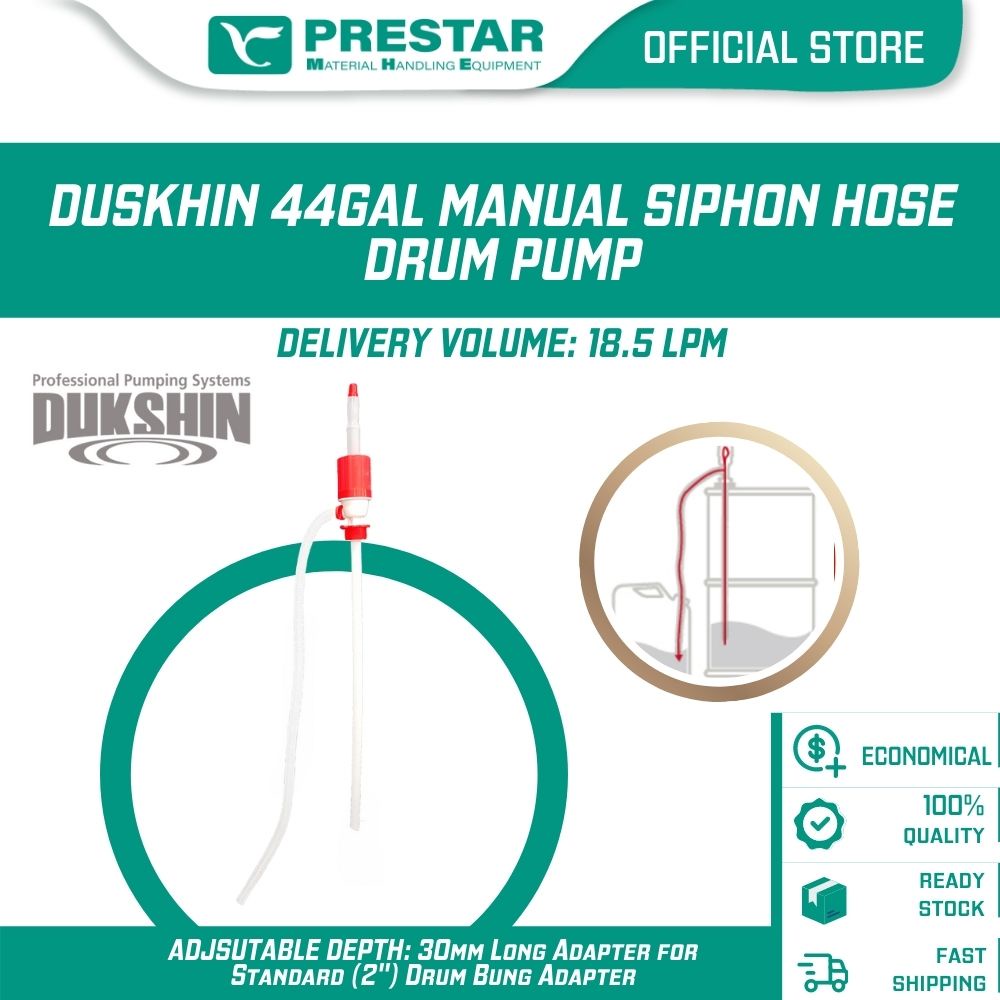 PRESTAR MHE Dukshin Manual Hand Drum Pump D05-DP25 Alat Pump Penyumbat ...
