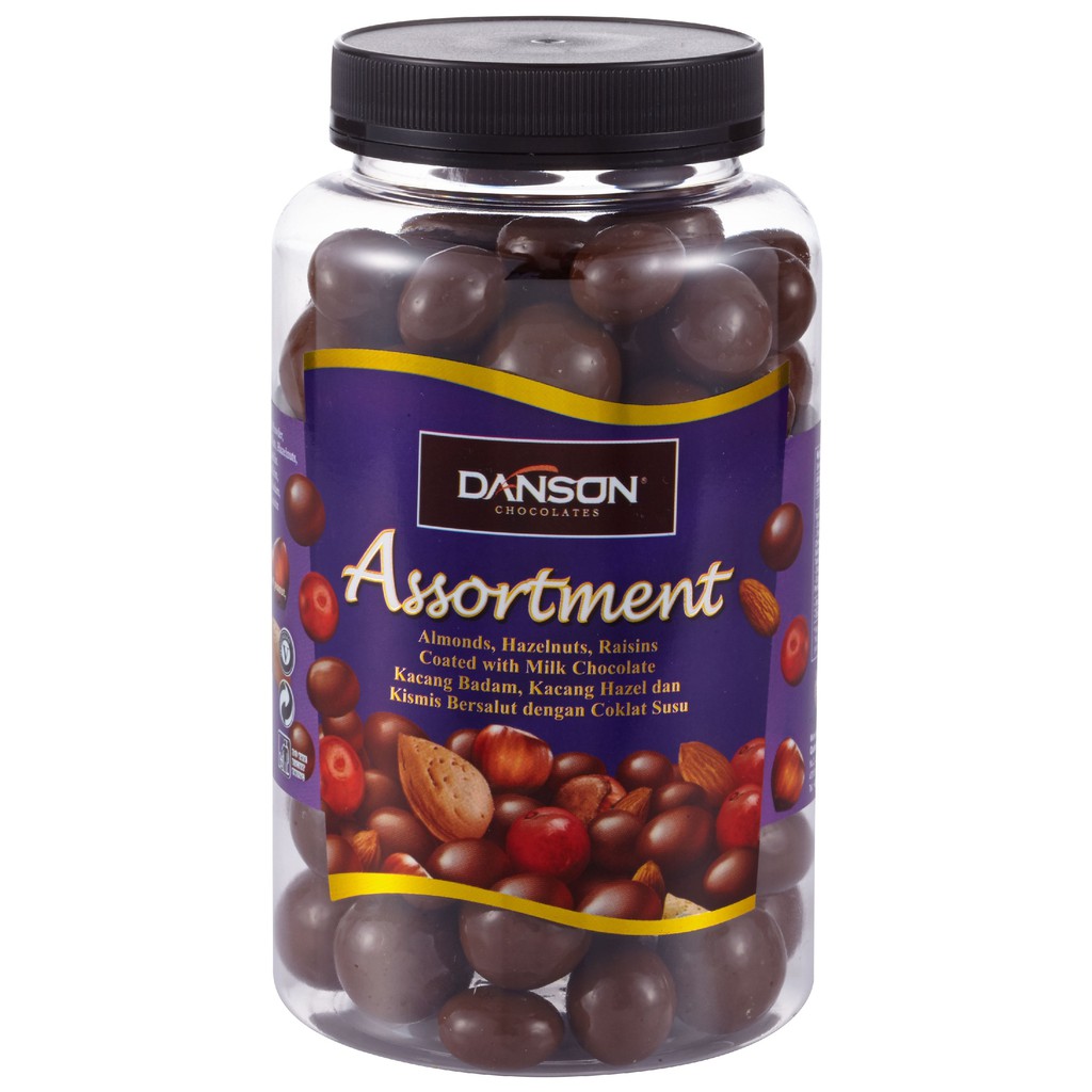 Danson Assortment Coated Milk Chocolate 400g Jar | Shopee Malaysia