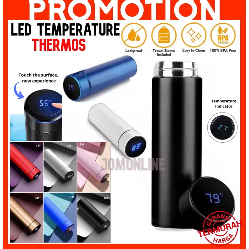 ~Ship From KL~ Smart LED temperature display Vacuum Flask Thermos Keep ...