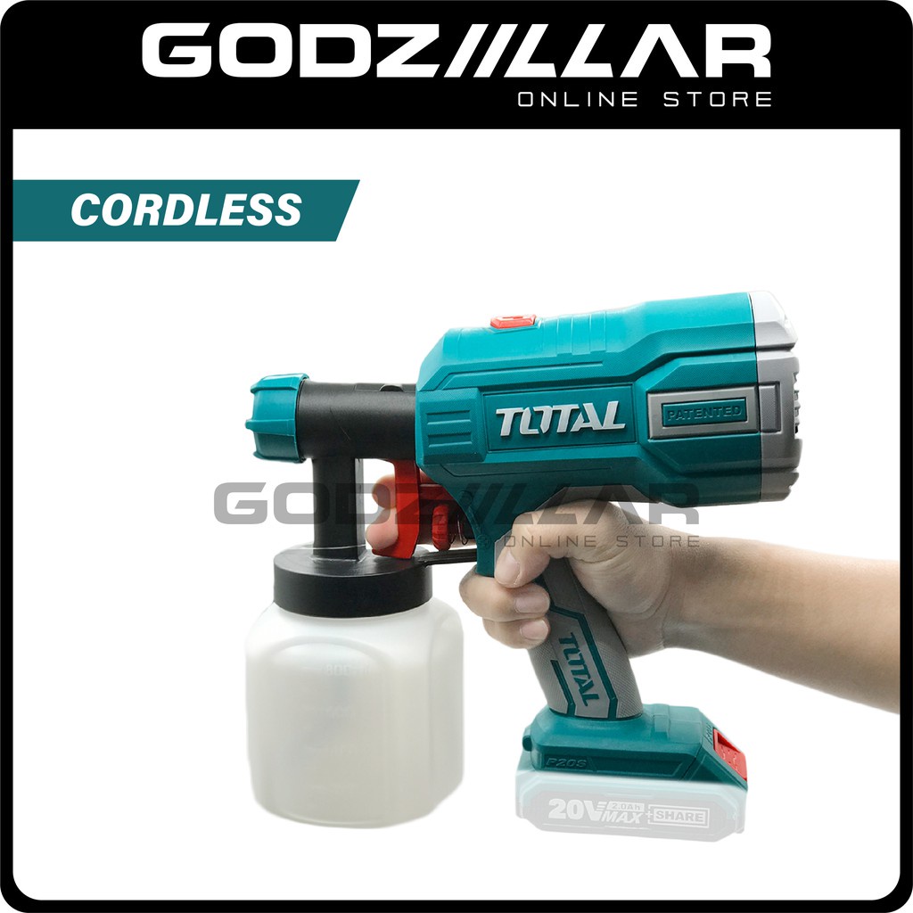 Total 450W Corded Spray Gun & 20V Cordless Spray Gun | TT3506 ...