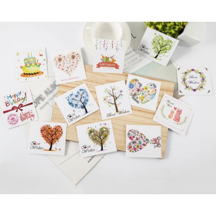 *𝑹𝑬𝑨𝑫𝒀 𝑺𝑻𝑶𝑪𝑲*Mini Wish Card Greeting Card For Gifts | Shopee Malaysia