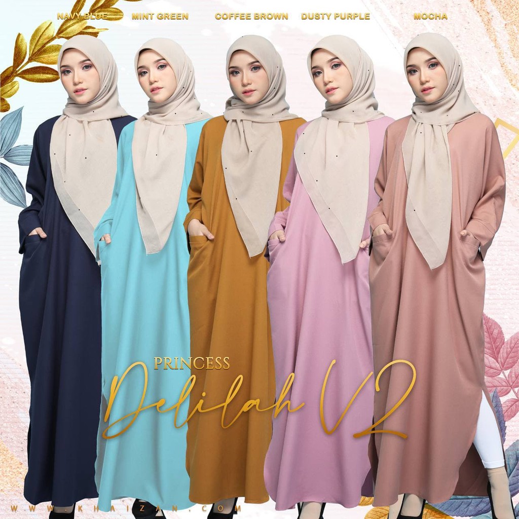 Princess Delilah V2 Khaizan (Lebih Banyak Pilihan Warna & Cantik ...