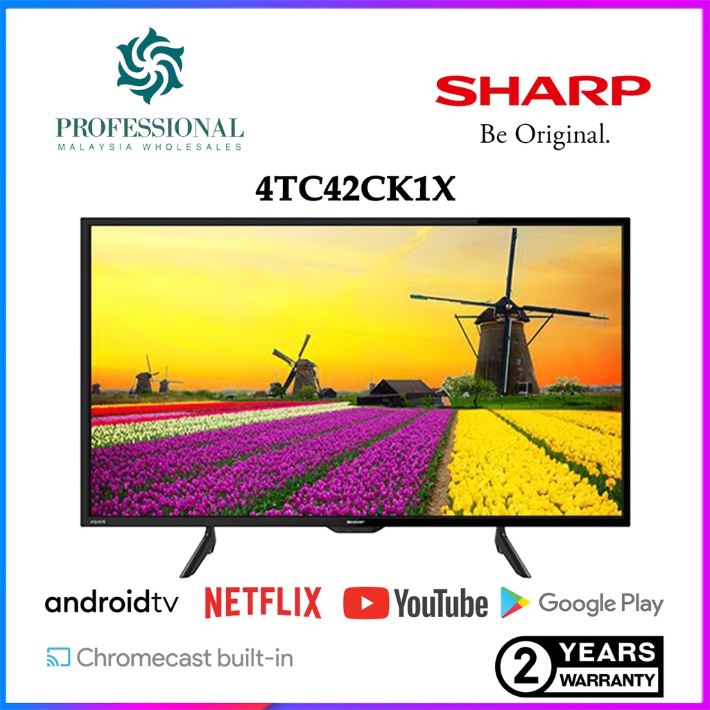 Sharp Android 4K (42") 4TC42CK1X LED Android TV Smart TV | Shopee Malaysia