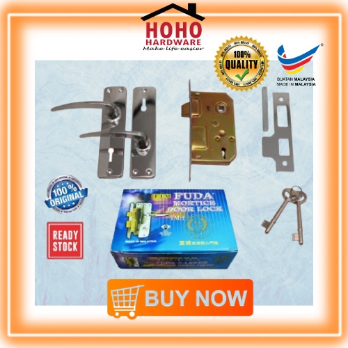 FUDA mortice door lock 2 lever kunci fuda | Shopee Malaysia