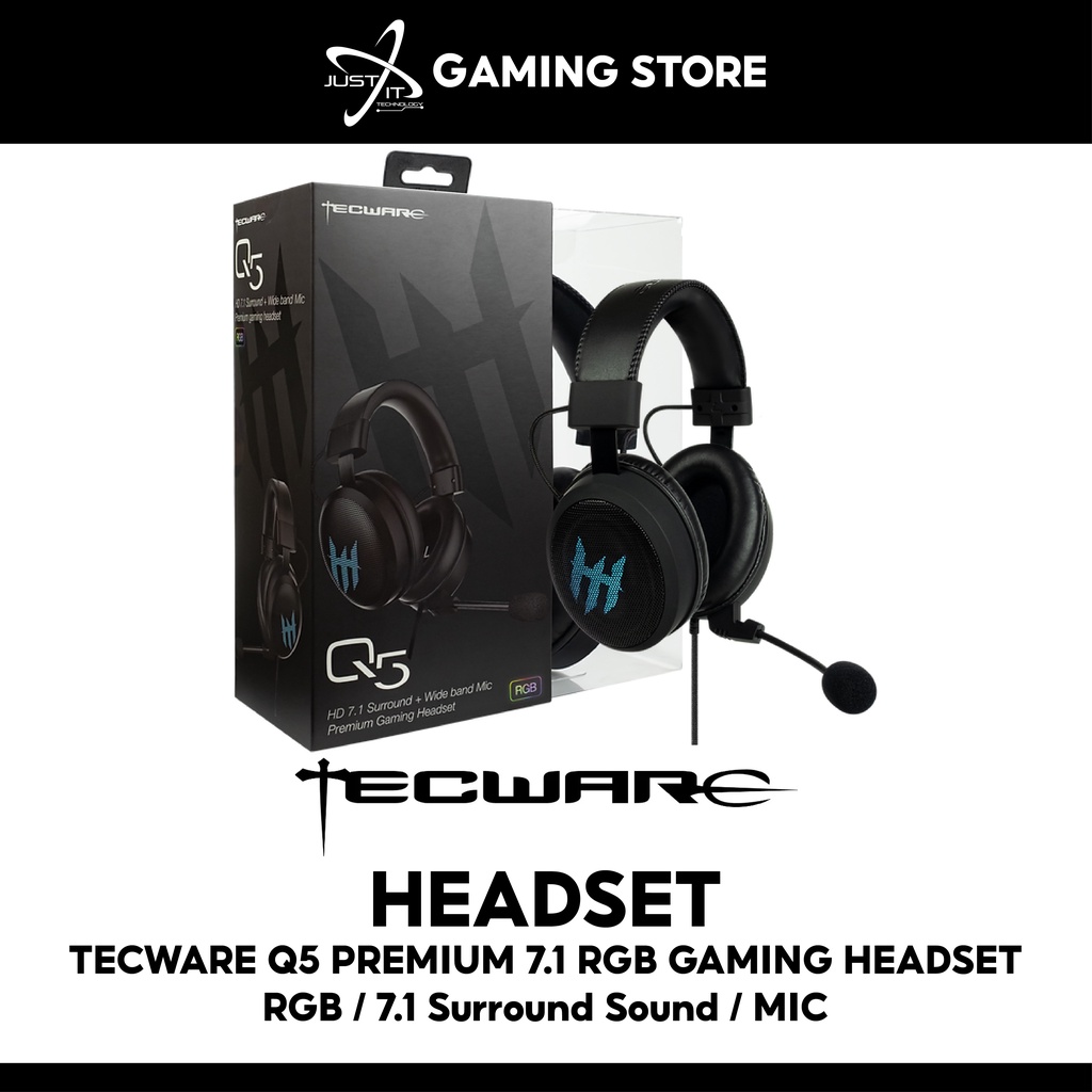 TECWARE Q5 PREMIUM 7.1 RGB GAMING HEADSET ( TW-AC-Q571-RGB ) | Shopee ...