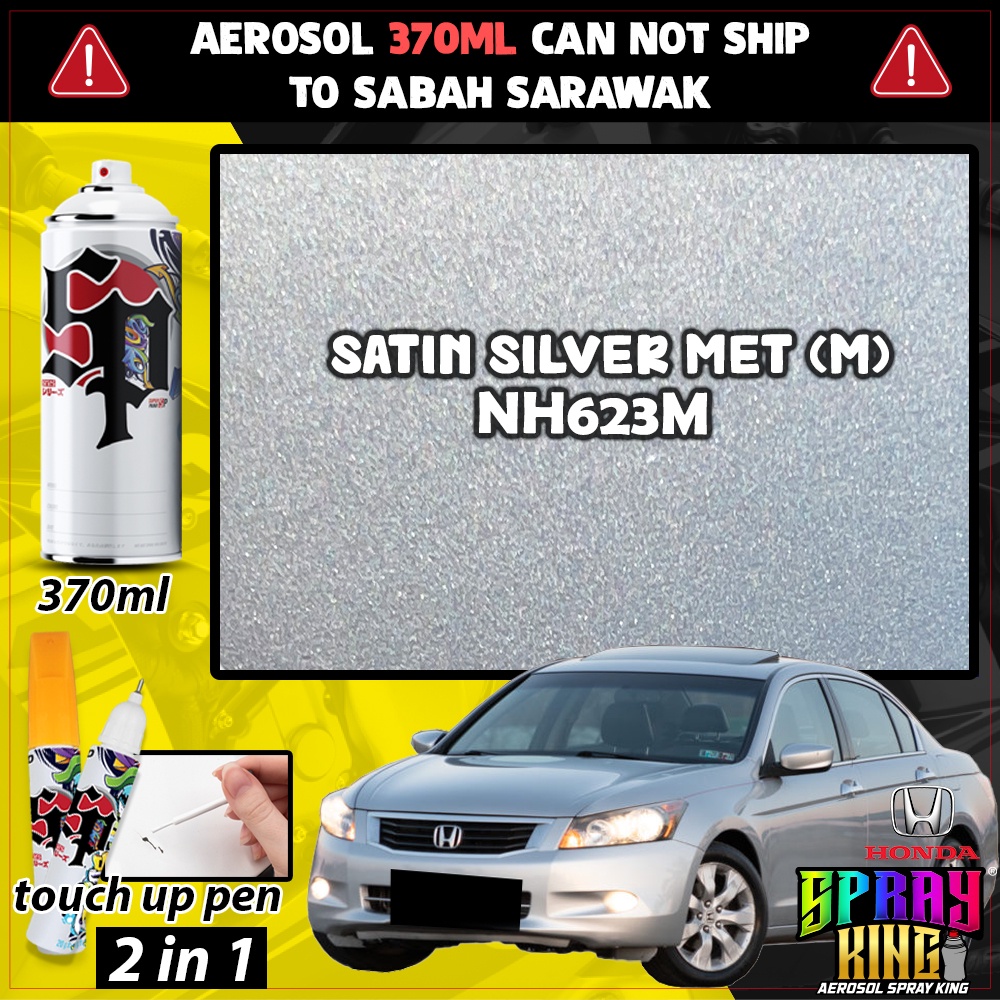 NH623M Satin Silver Met (Touch Up Pen Honda Accord Gen 8 ) Car Spray ...