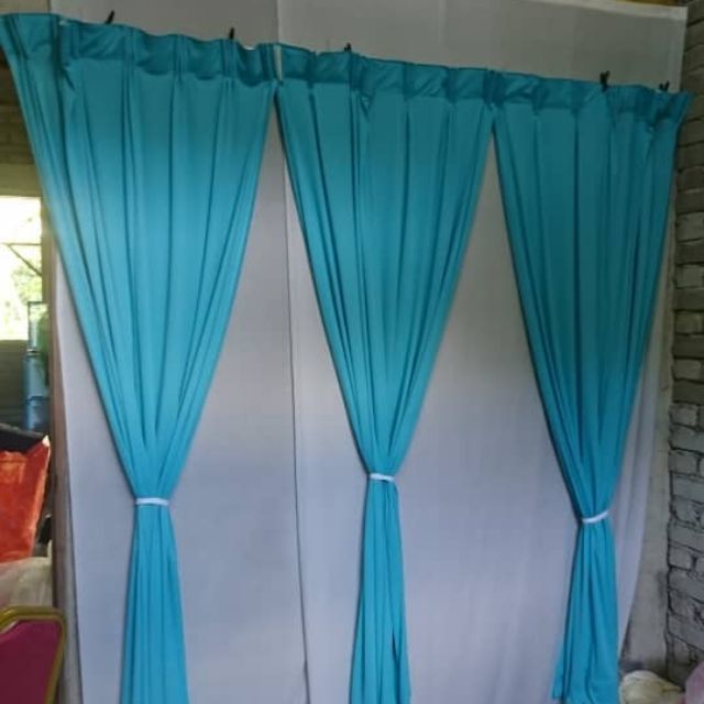 Langsir Murah kain jersey. tirai, backdrops | Shopee Malaysia