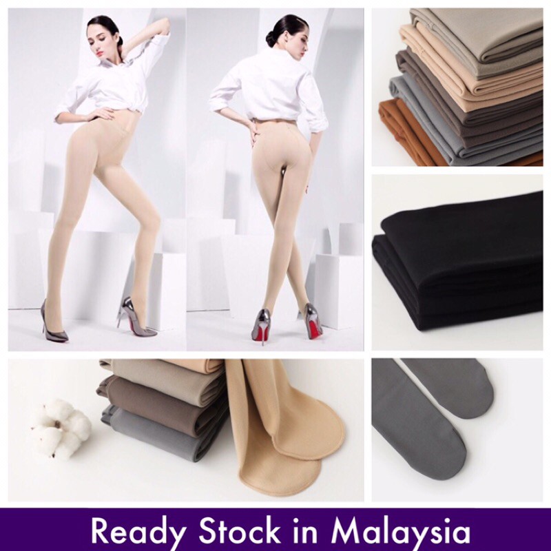 【ready Stock】women 120d Thick Opaque Footed Socks Stockings Pantyhose
