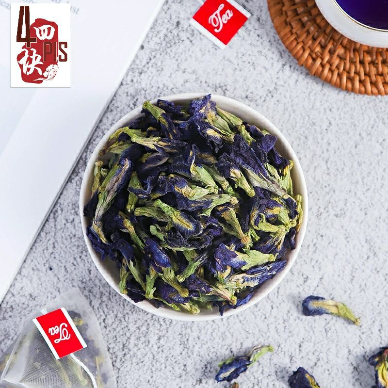 Bunga Telang Kering Telang biru Butterfly Pea Blue Pea berkhasiat untuk ...