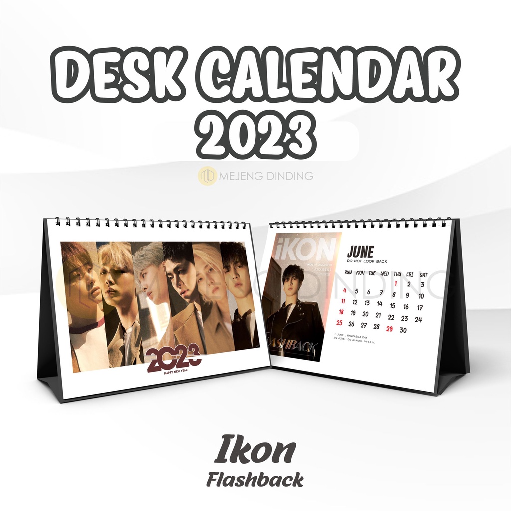 Desk Calendar 2023 Icon FLASHBACK KPOP Calendar Office Calendar Sitting ...