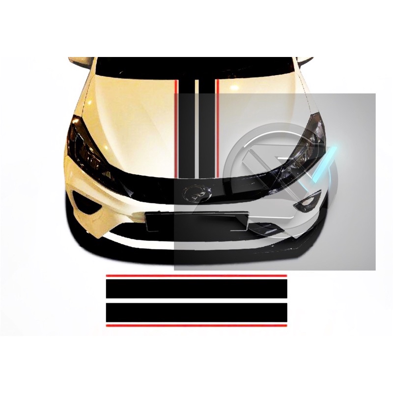 (Ready Stock)S163# Car Bonnet Vinyl Decal Sticker | Shopee Malaysia