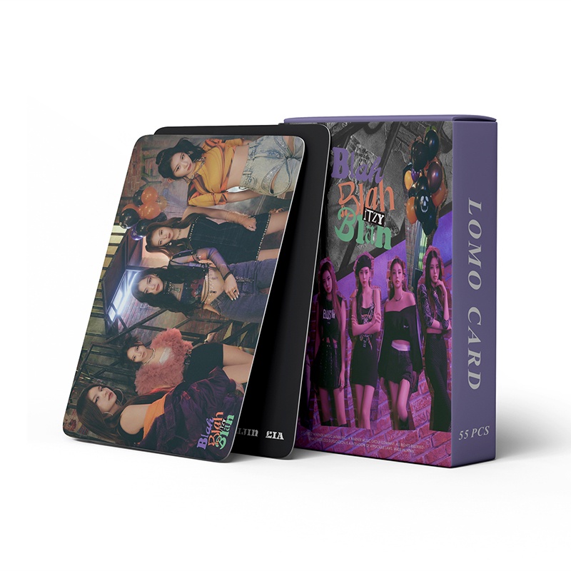 55pcs/box ITZY photocards 2022 Blah Blah Blah Photo Card LOMO Card Postcard Yezi (READY STOCK ...