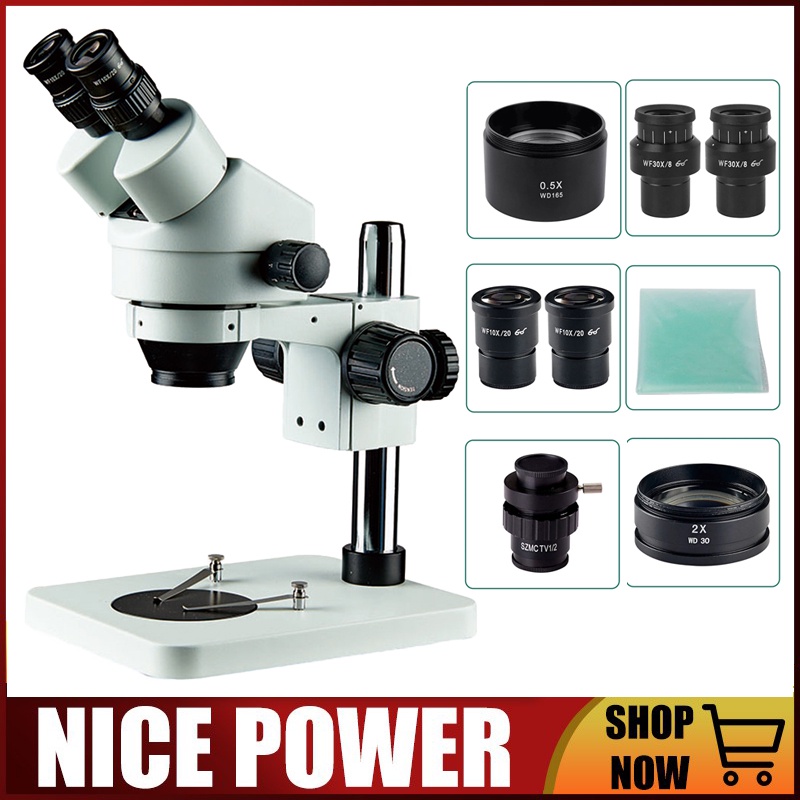 7X-45X Binocular Microscope Inspection Zoom Stereo Microscope Inspect ...