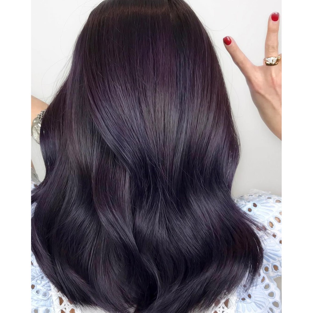 OXY Dark Purple Hair Dye - Dark Purple, also known as Purple Brown with ...
