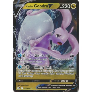 Pokemon TCG Card -Hisuian Goodra V - 135/196 - Ultra Rare | Shopee Malaysia
