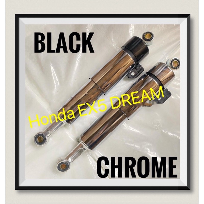 HONDA DREAM EX5 REAR ABSOBER HIGH POWER REAR ABSORBER (1SET) BLACK ...