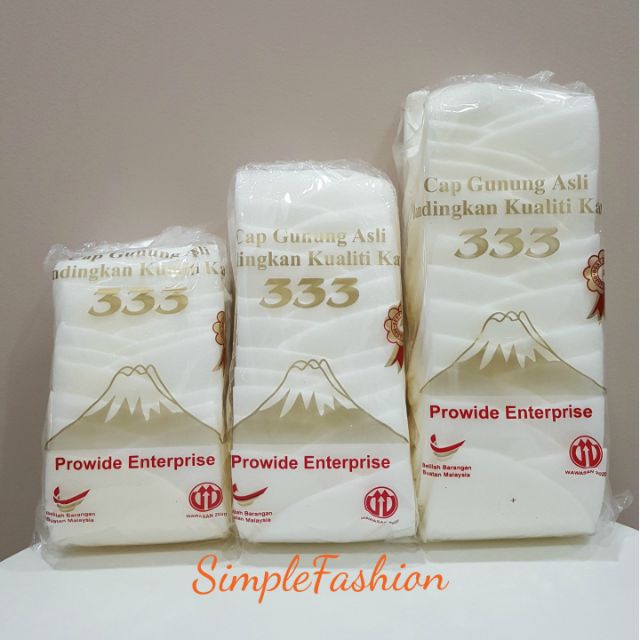 Cap gunung 333 Span Bahu / Shoulder Pad (12pairs/pack) (Siap potong ...