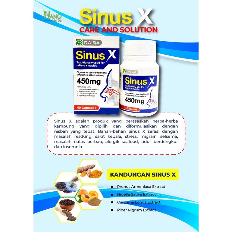 [100% ORIGINAL]RAIQA UBAT RESDUNG SINUS CARE SINUS X ORIGINAL SABUN ...