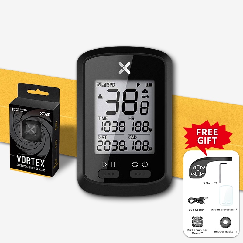 XOSS G Plus G+ Bike Computer Wireless GPS Speedometer Waterproof Road ...