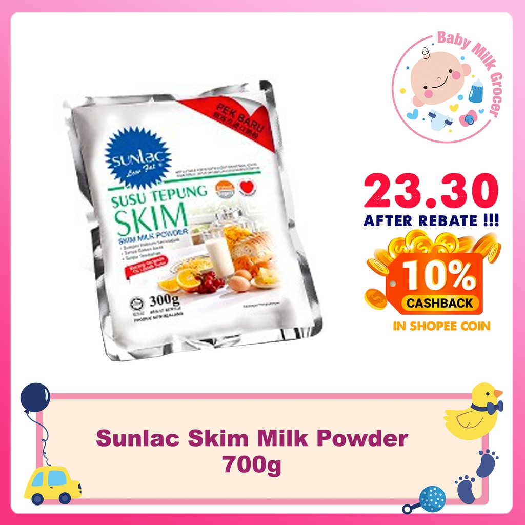 SUNLAC LOWFAT SKIM MILK 700G | Shopee Malaysia