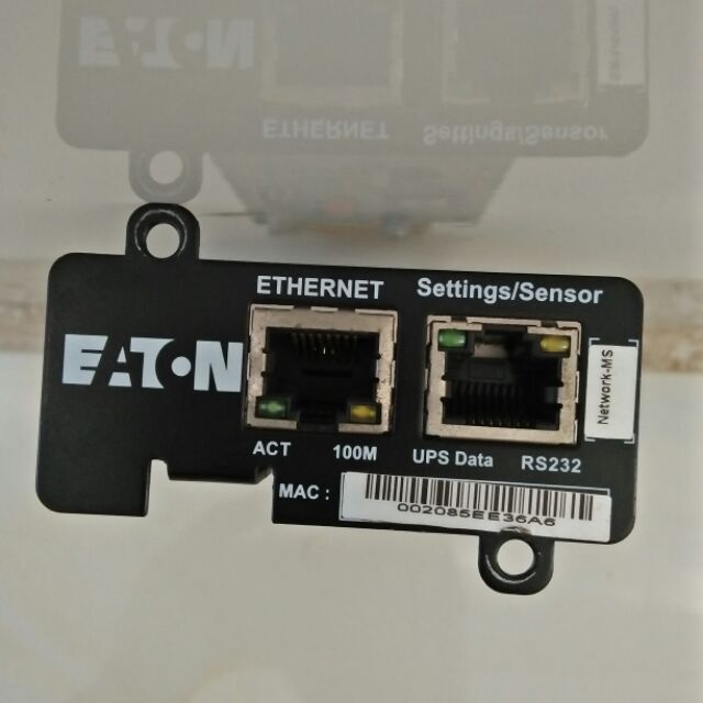 Control and monitor EATON ups via Internet with NETWORK CARD-MS ...