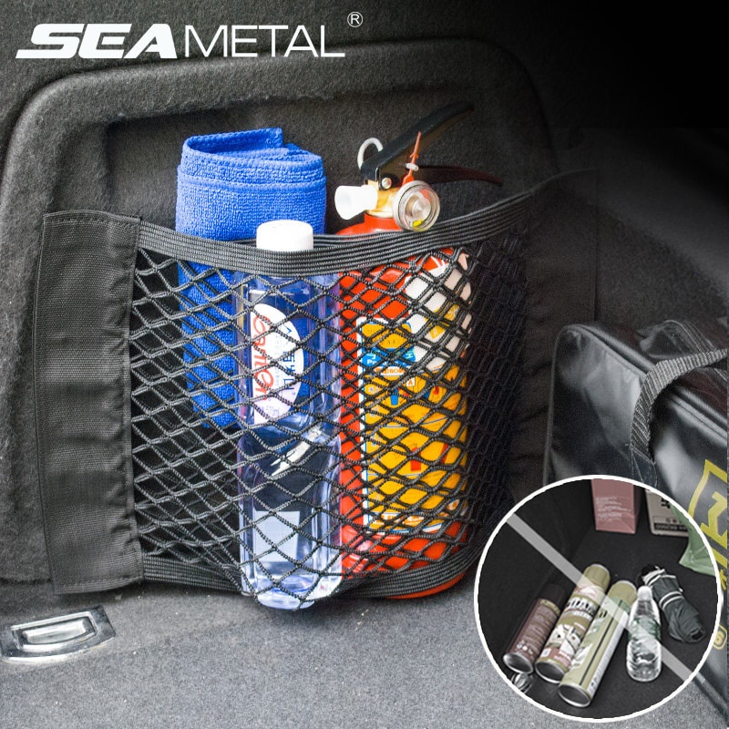 Car Trunk Organizer Net Universal Luggage Cargo Bag Mesh Storage Pocket ...
