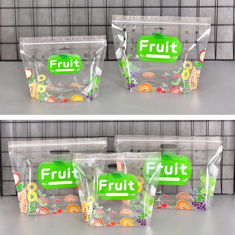 500g Fruit Packing Ziplock Bag 100pc | 1Kg Fruit Standing Pouch Bag ...