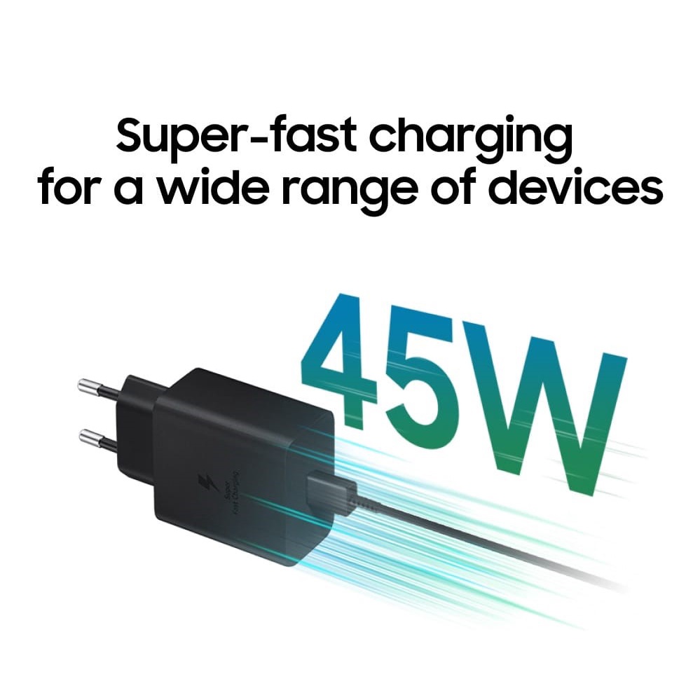 SAMSUNG 45W TRAVEL ADAPTER SUPER FAST CHARGE | Shopee Malaysia
