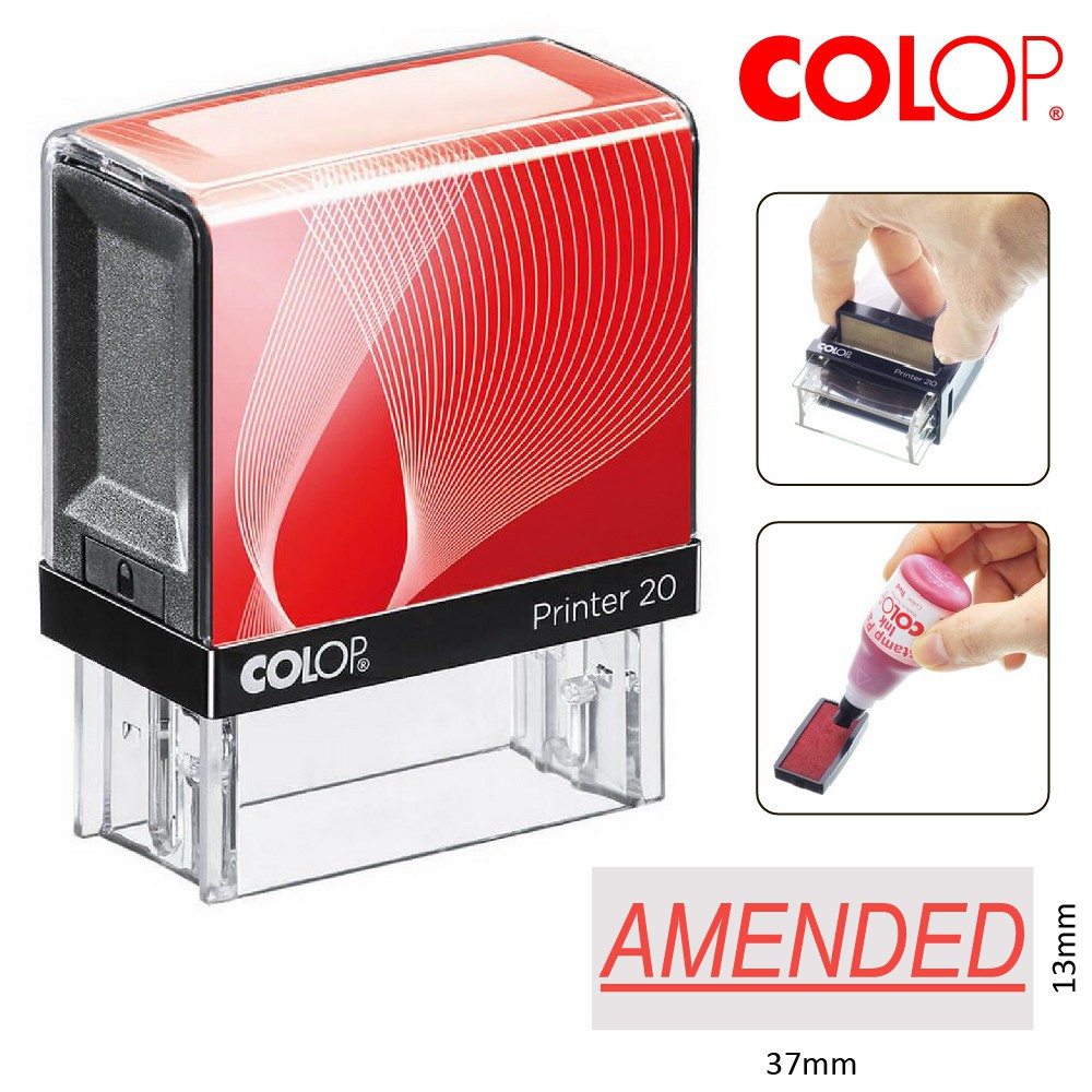 COLOP SELF INKING RUBBER STAMP P20 (14 X 38MM) | Shopee Malaysia
