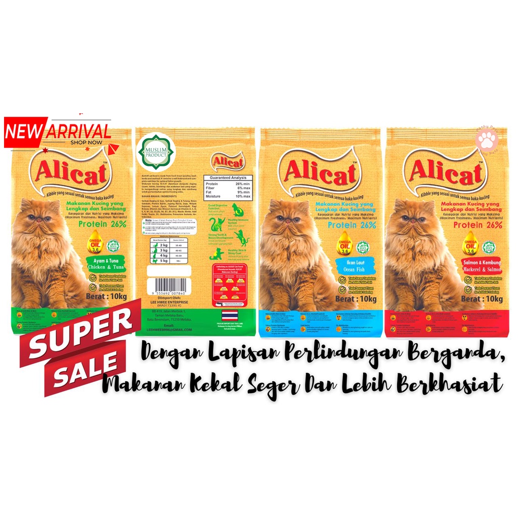 Makanan kucing Premium 10kg Ali cat food 10kg | Shopee Malaysia