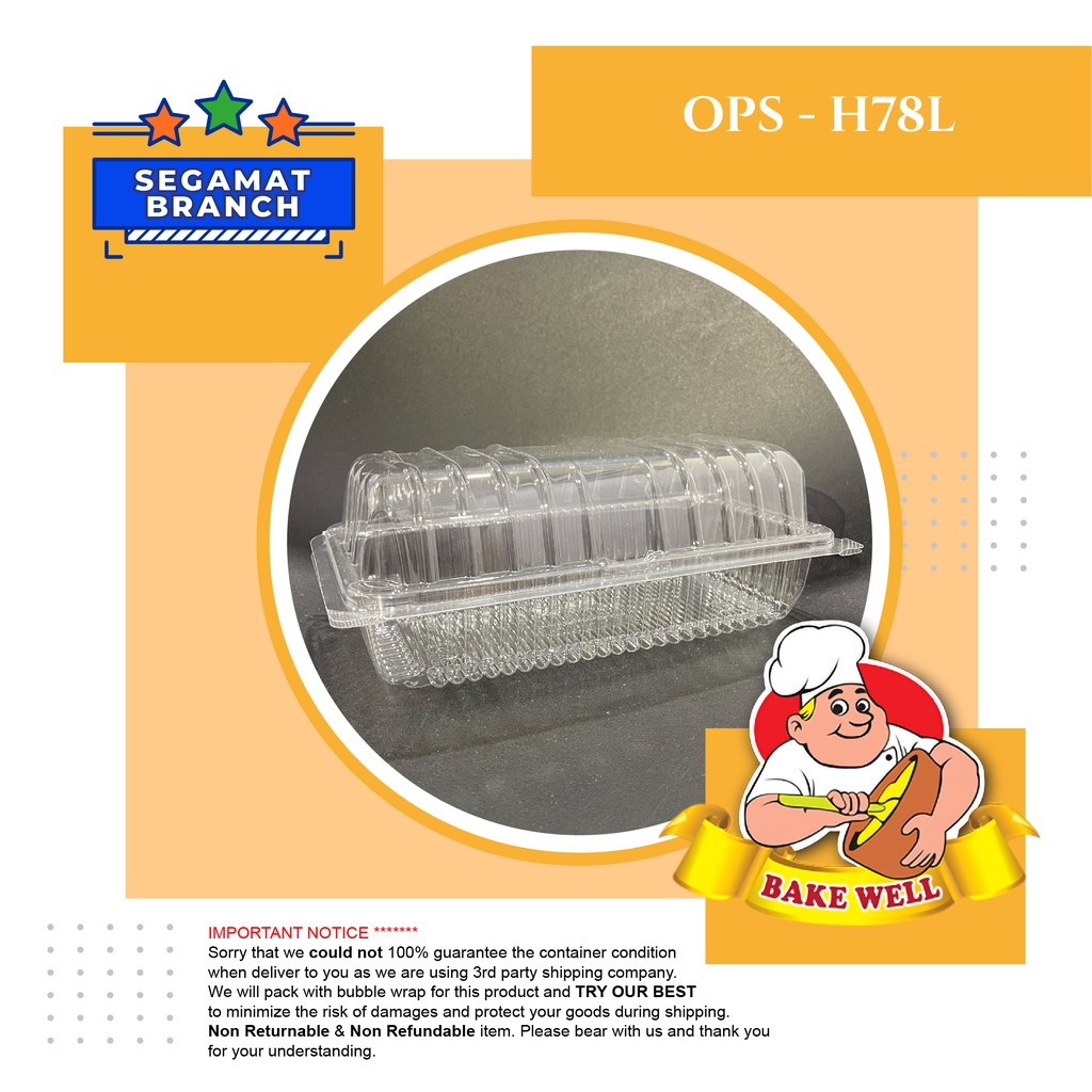 [OPS-H78L] Swiss Roll Plastic Cake Tray Food Packaging (10PCS) | Shopee ...
