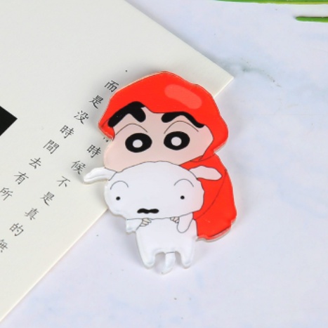 Japanese Creative Brooch Cartoon Cute Crayon Shin-Chan Merchandise ...