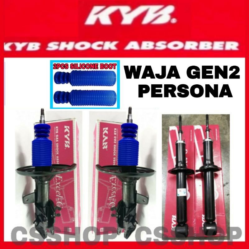 EL KYB PROTON WAJA , GEN2 , PERSONA SHOCK ABSORBER 1SET=4PCS FRONT AND ...