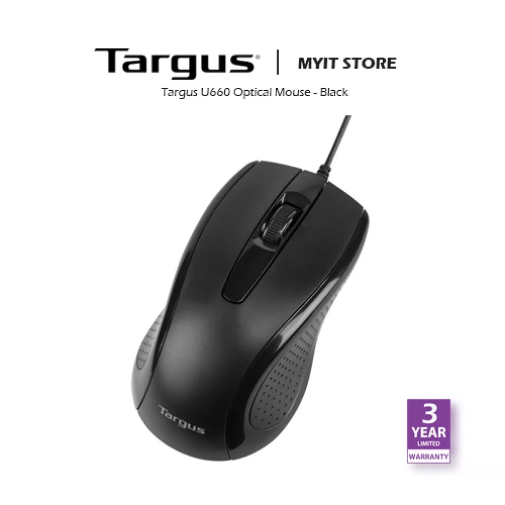 Targus U660 USB Optical Mouse - Black (AMU660AP) | Shopee Malaysia