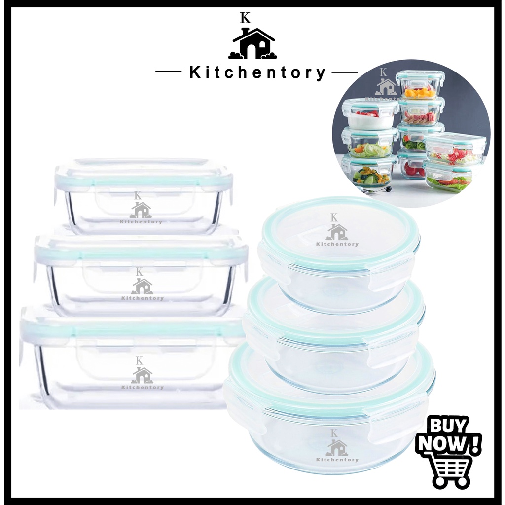 Heat Resistant Borosilicate Glass Container-Microwavable Glass Lunch ...