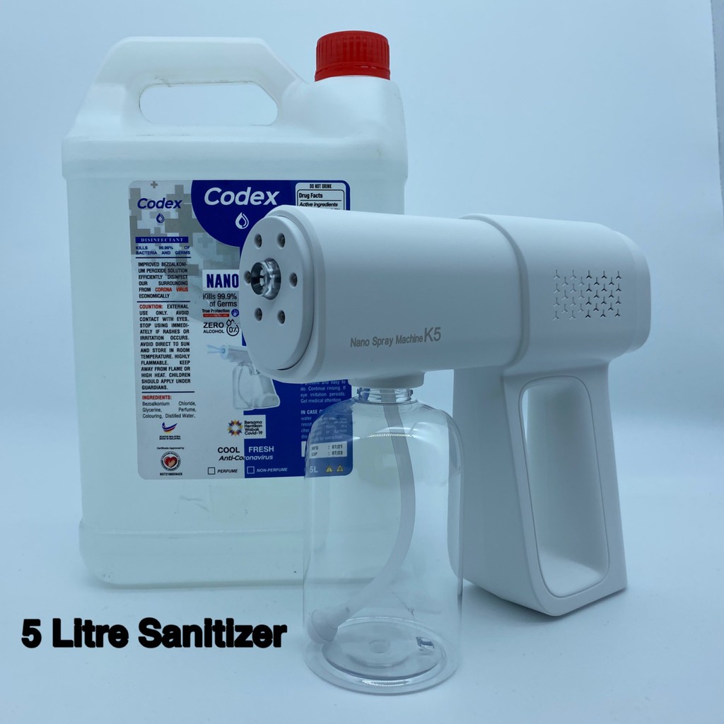 DS350 NANO SPRAY CORDLESS RECHARGEABLE SPRAYER/FOGGING FOGGER MACHINE ...
