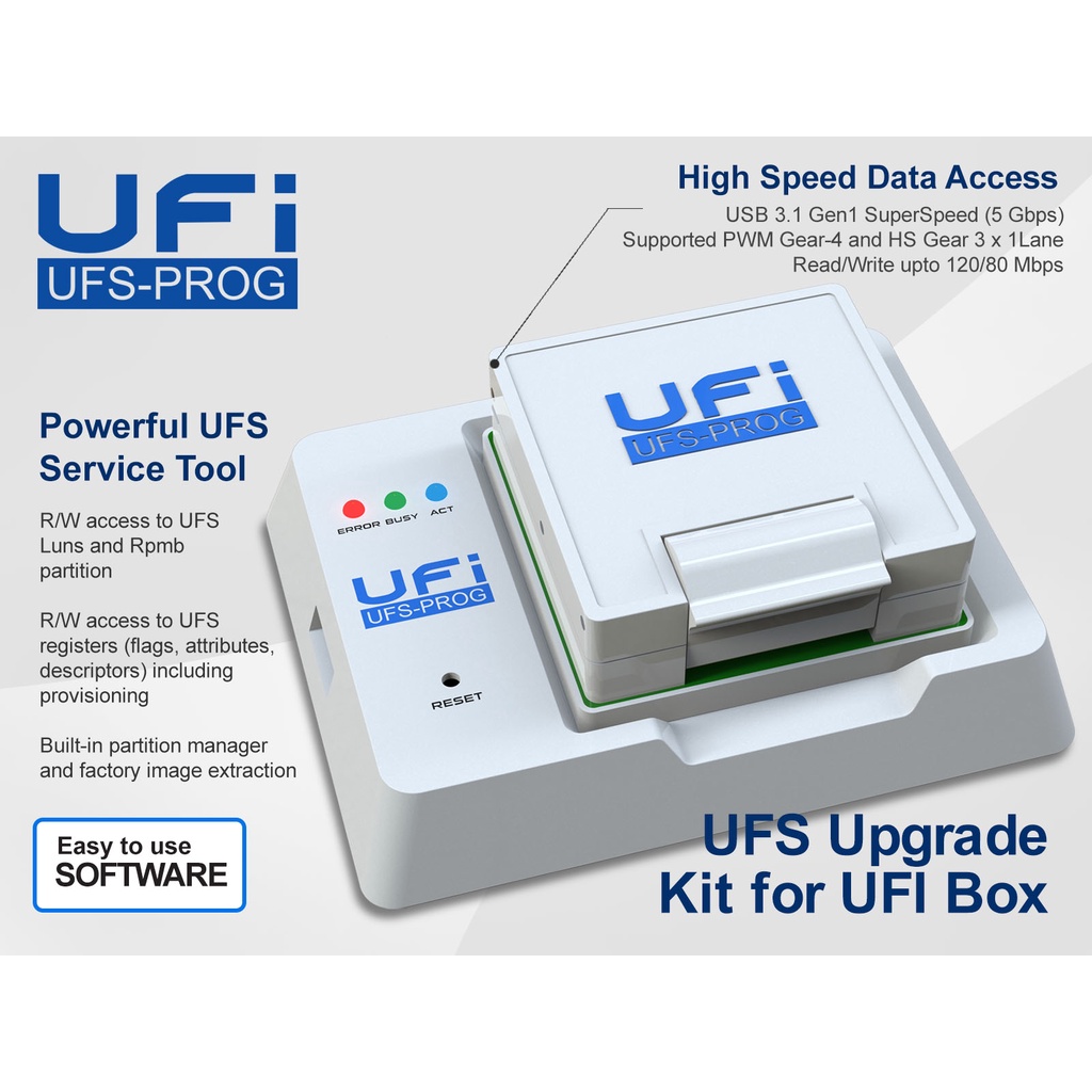 UFI UFS-Prog for UFI Box software rewrite EMMC USB 3.1 | Shopee Malaysia