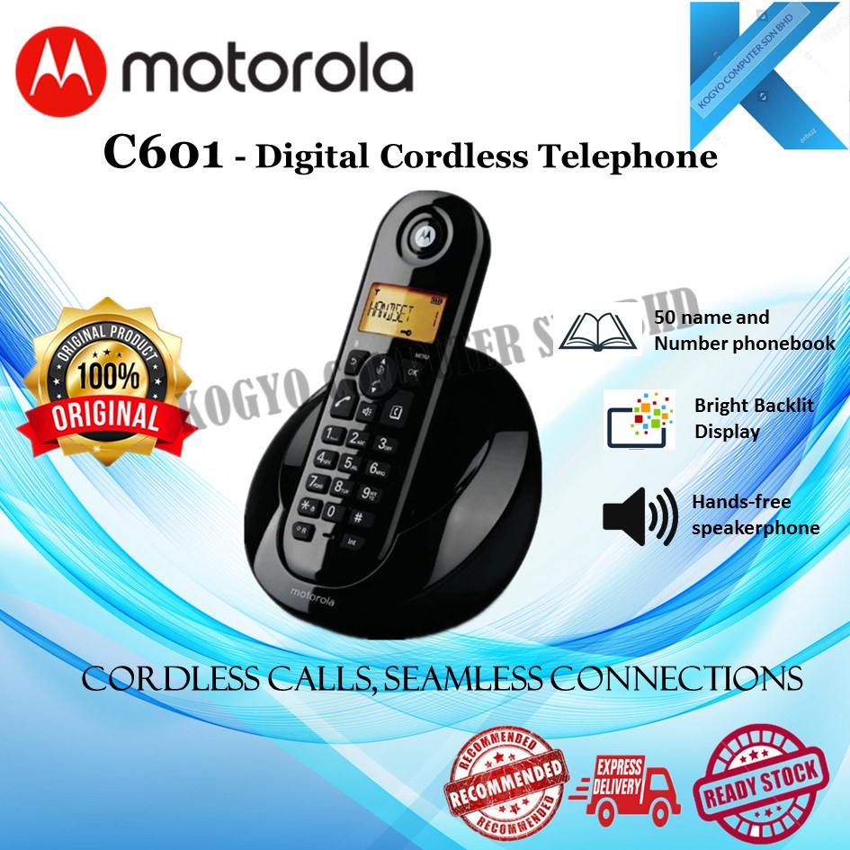 Motorola Cordless Phone - C601 | Shopee Malaysia