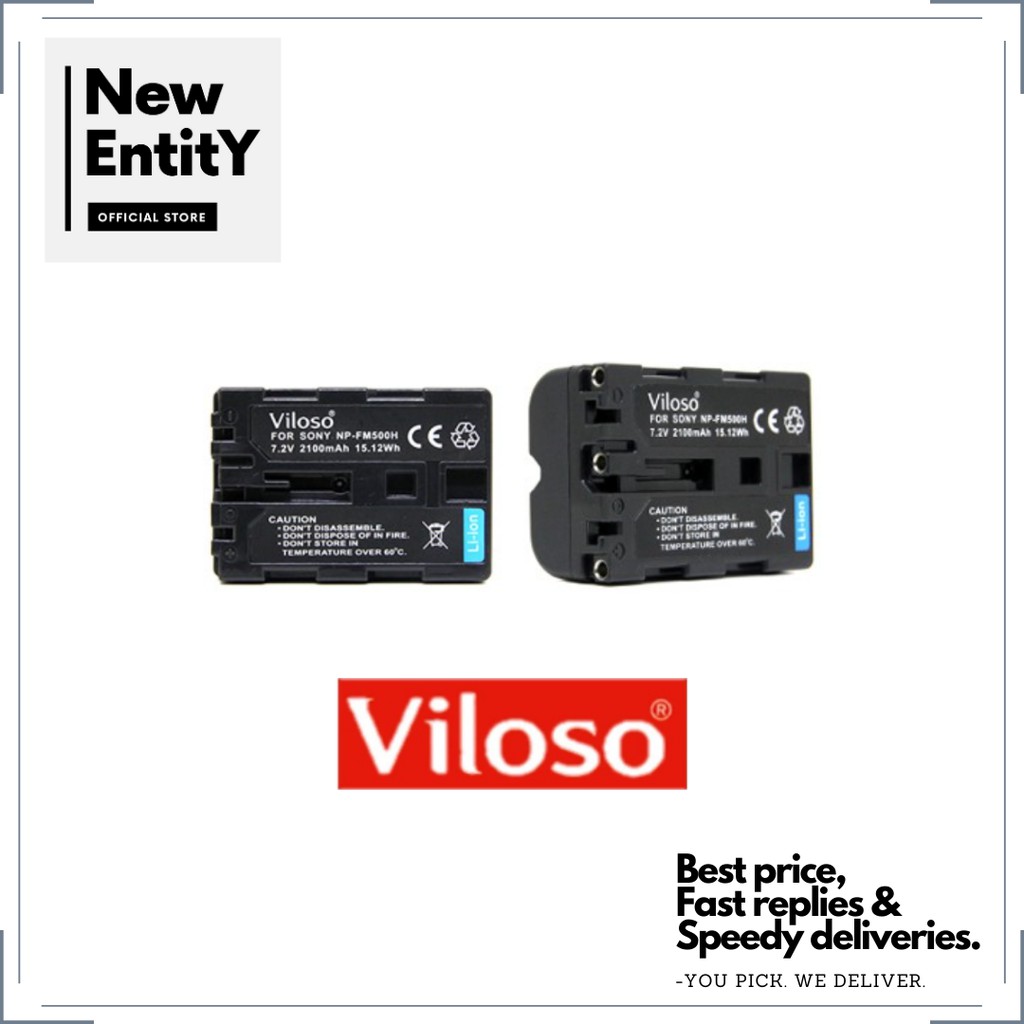 Viloso NP-FM500H Lithium-ion Battery (1 Year Warranty) | Shopee Malaysia