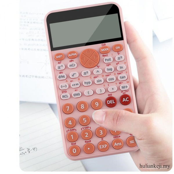 Pink Color 12 Digit Calculator Scientific Calculator Big Screen ...